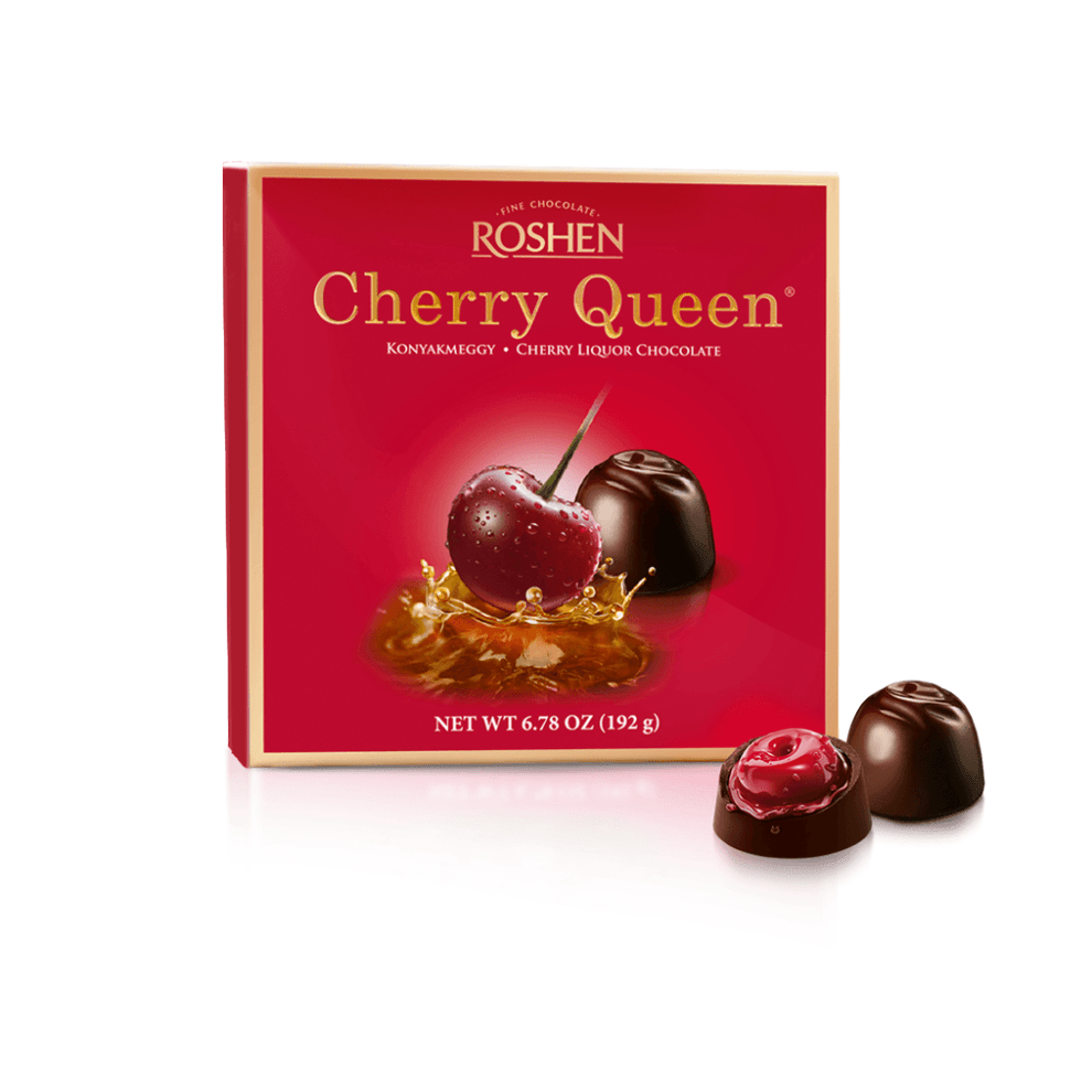 Roshen Cherry Queen Chocolate Gift Box 192g – Areles Kosher Wine & Spirits